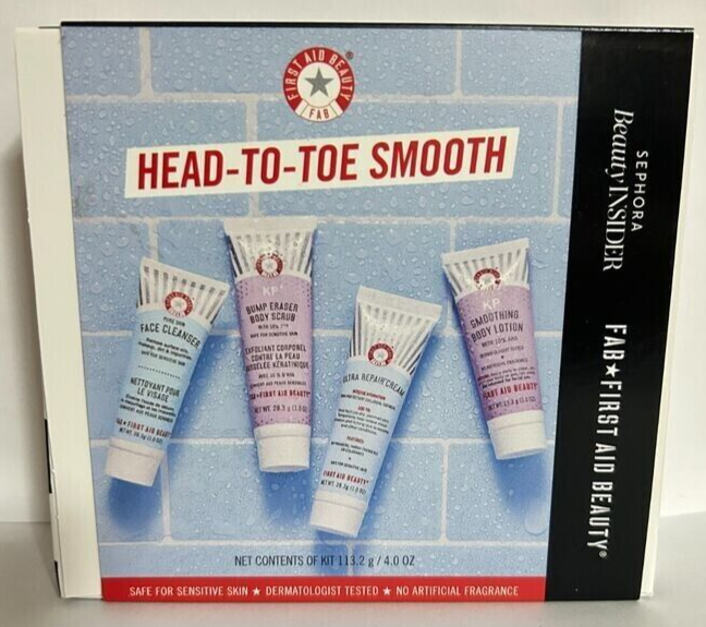 Fab First Aid Beauty Head To Toe Smooth 4 Piece Sample Set ~ New In Box ...
