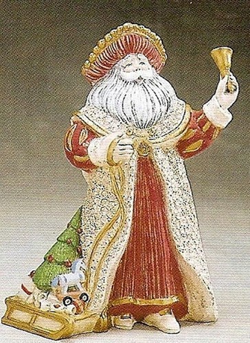 Ceramic Bisque Ready to Paint~~Gare~Santa with Bell and Sled | eBay