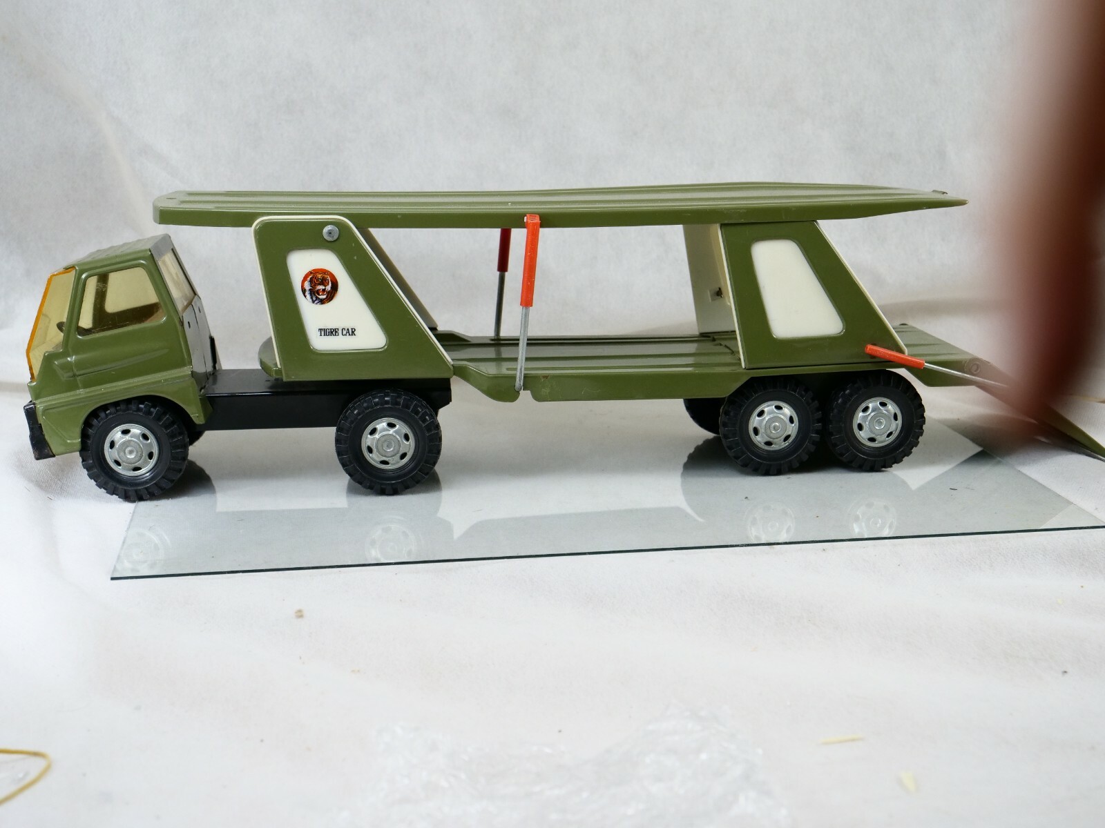 Gozan Spain Truck TIGER Car Transport Tinplate Cars 54 cm | eBay