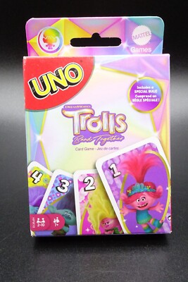UNO Mattel Dreamworks "Trolls Band Together" Special Edition UNO Card ...