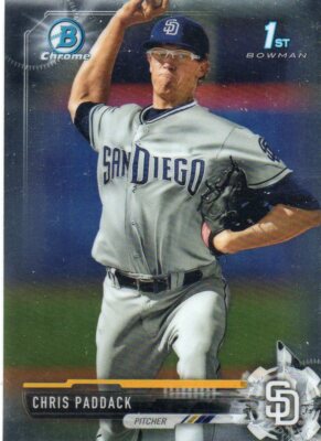 2017 BOWMAN CHROME PROSPECTS CHRIS PADDACK ROOKIE BCP243 QTY Available ...