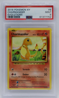 2016 Pokemon XY Evolutions #9 - PSA Mint 9 - CHARMANDER | eBay
