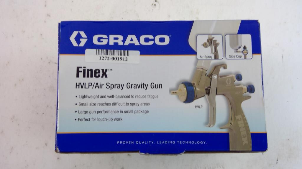 *~*BRAND NEW*~* Graco 289244 Finex Air Spray Gravity Feed Gun HVLP 0. ...