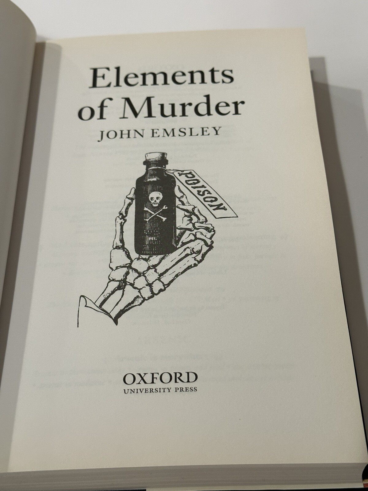 Elements of Murder : A History of Poison by John Emsley (2005 ...