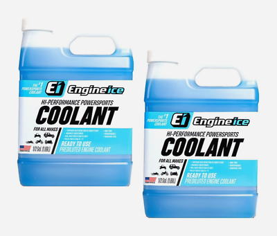 2 Engine Ice 64 oz Hi-Performance Coolant Motorcycle Atv Utv ...