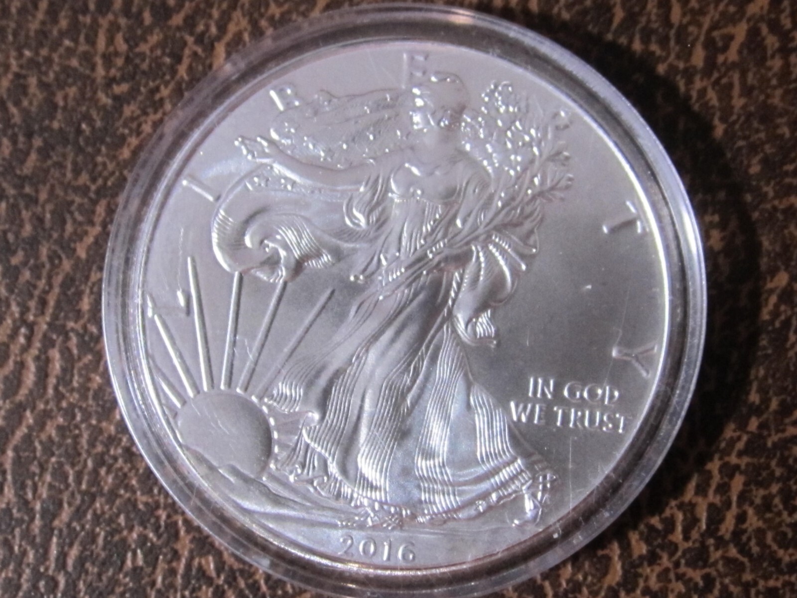 2016 American Eagle - BU Uncirculated - One oz .999 Silver Bullion $1 ...