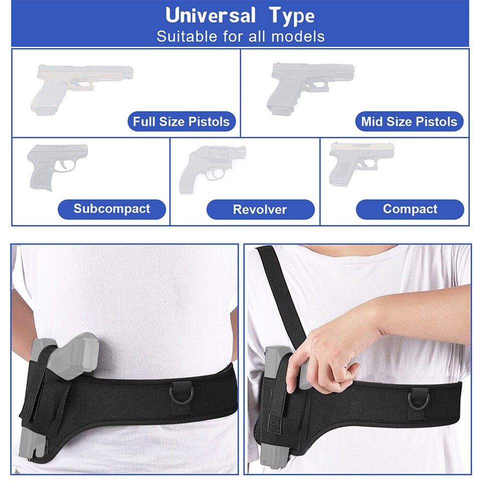 Tactical Concealed Gun Holster Pistol Underarm Shoulder Left/Right Hand ...