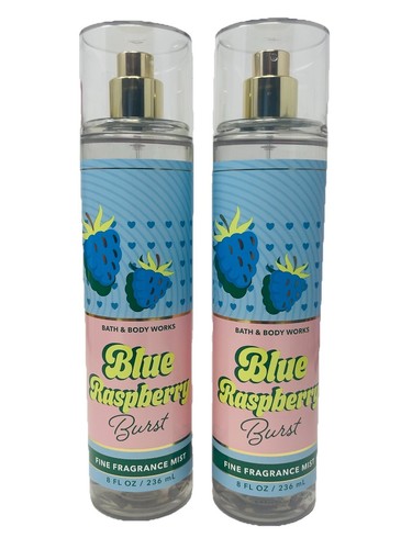 2 BATH & BODY WORKS Blue Raspberry Burst FINE FRAGRANCE MIST SPRAY 8 FL ...