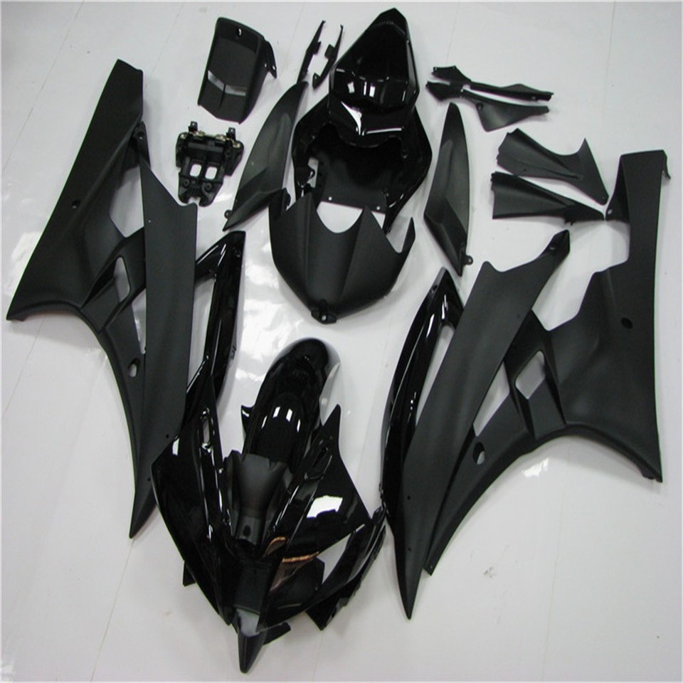 SC Injection Matt Black Plastic Kit Fairing Fit for Yamaha YZF R6 2006 ...