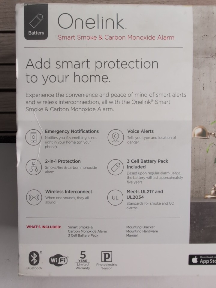 First Alert Onelink Smart Smoke & Carbon Monoxide alarm New Factory | eBay