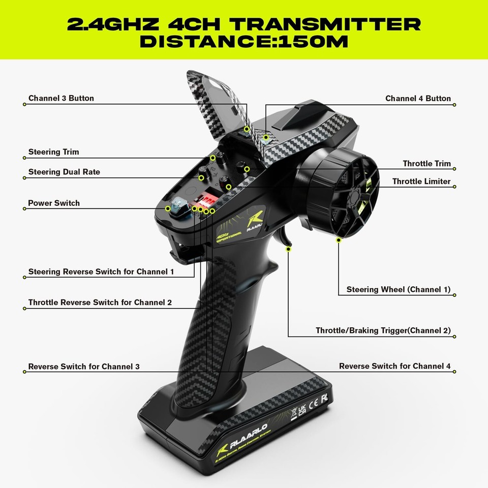 AMORIL 1/10 RTR Brushless Fast RC Cars for Adults,Max 50mph Hobby ...