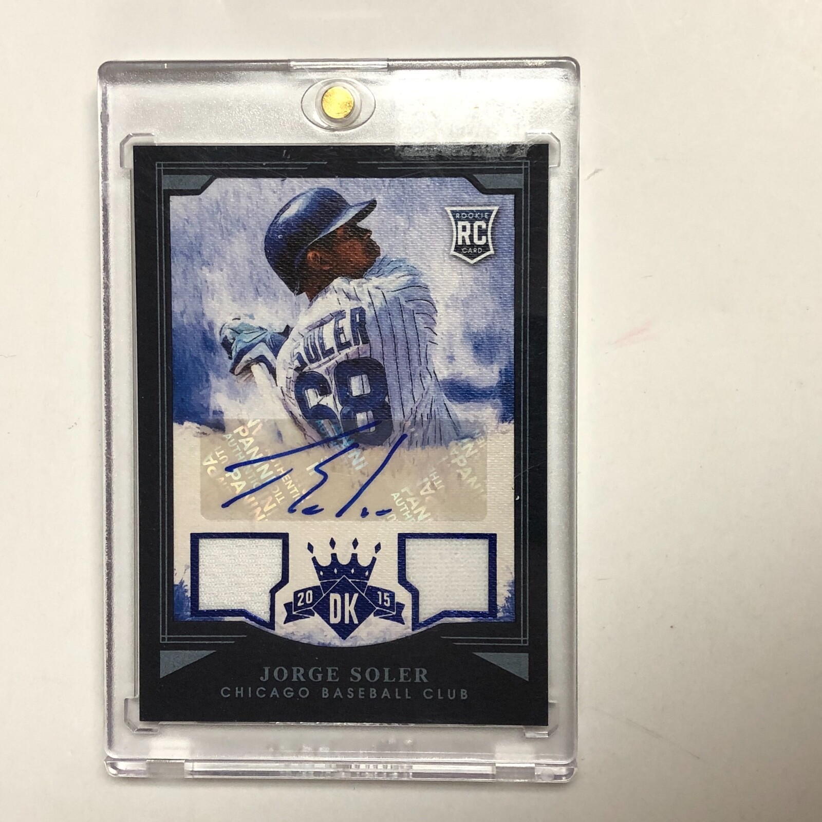 Jorge Soler Autographed 2015 Panini Diamond Kings Rookie Jersey Card ...