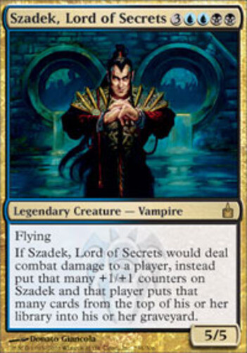 1 x Szadek, Lord of Secrets - Ravnica: City of Guilds - Moderate Play ...