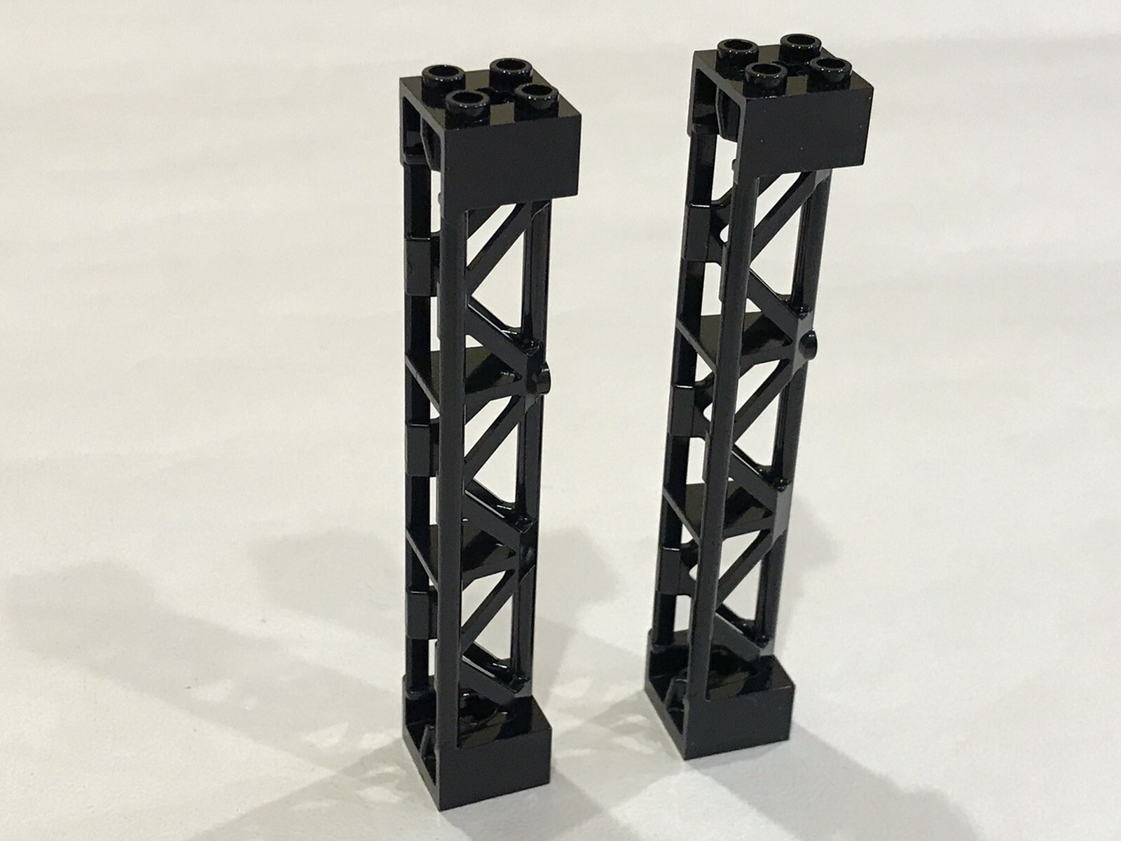 2 x LEGO Black Support 2x2x10 Girder Vertical - P/N 95347 | eBay UK