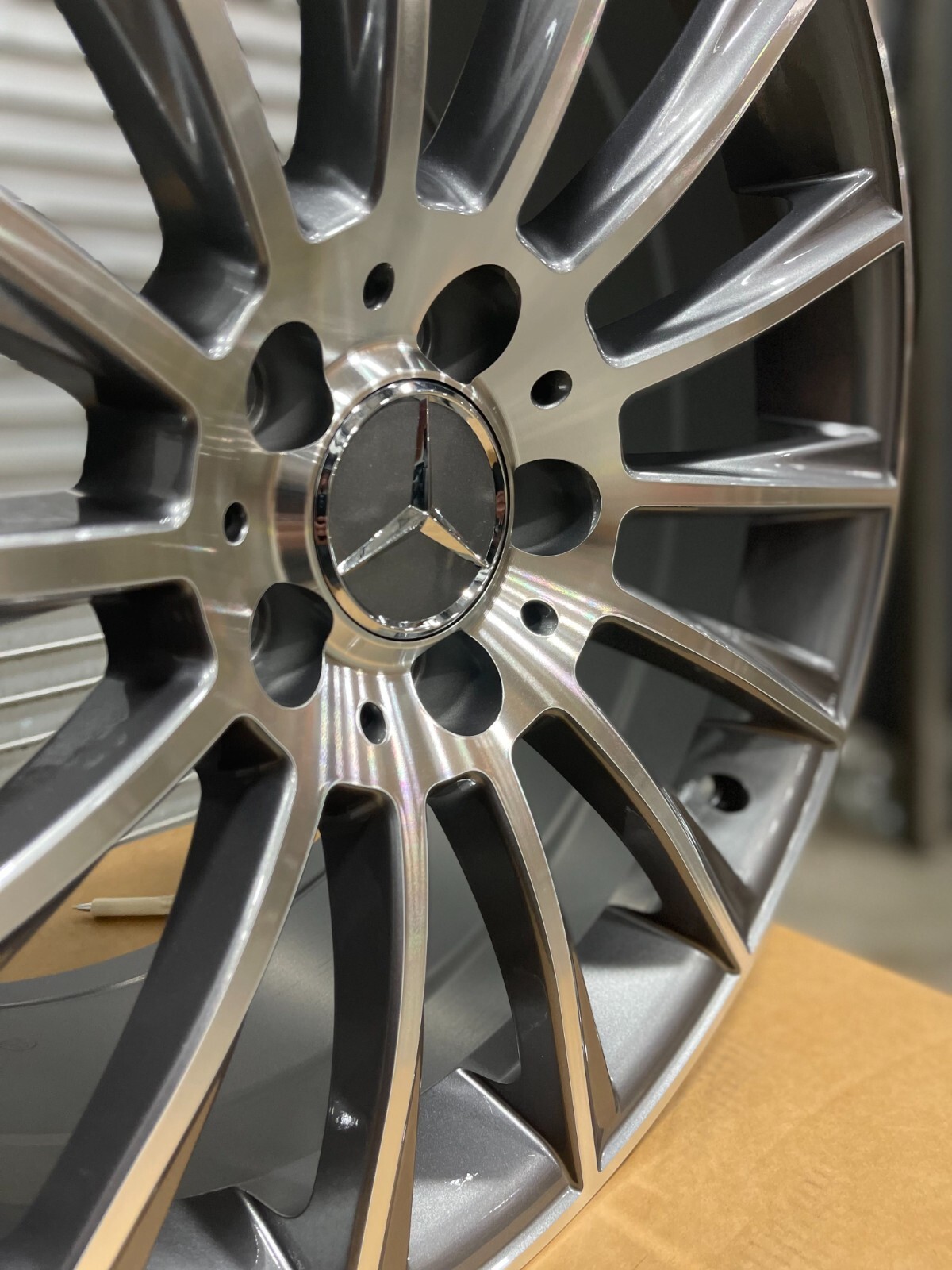 18" AMG TURBINE STYLE WHEELS RIMS FIT MERCEDES BENZ C CLASS C300 C350 E ...