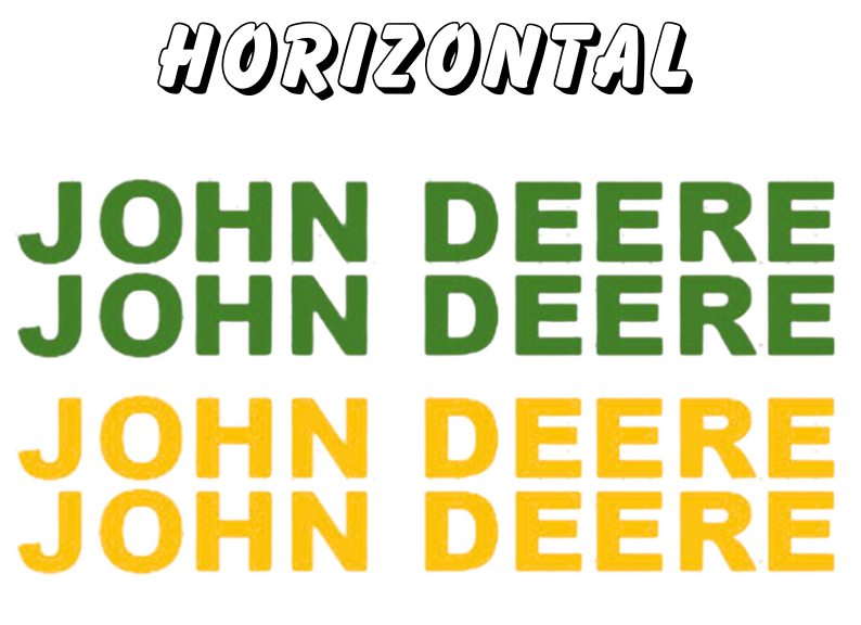 John Deere Lettering Premium Vinyl Decal /Sticker 2-Pack! | eBay