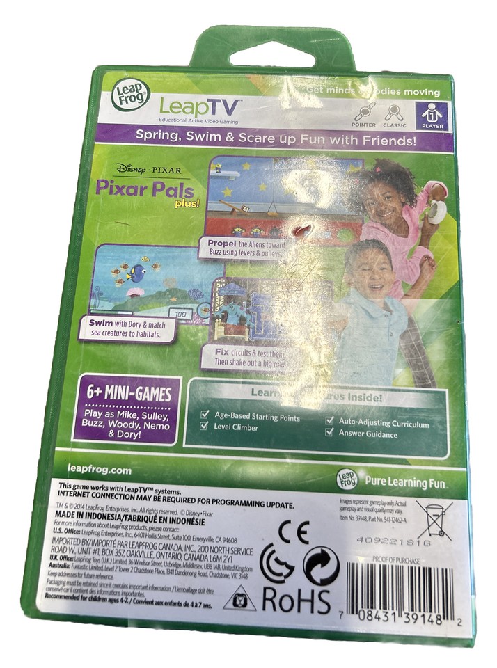 NEW - Pixar Pals Plus (Leap Frog Leap TV, 2014) -- LeapFrog Disney ...