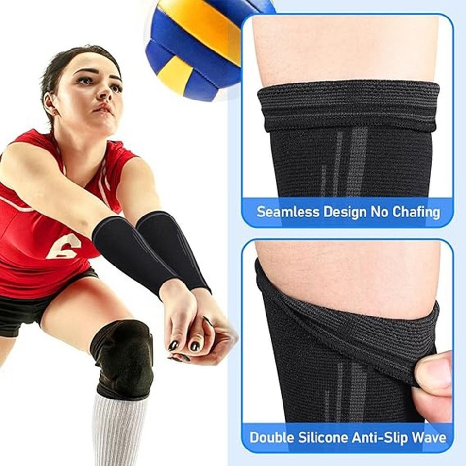 UV Protection Volleyball Arm Sleeves for Tennis Basketball | eBay