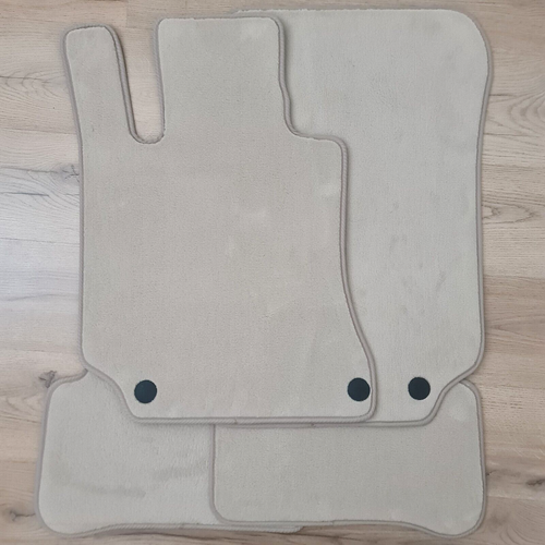 Car floor mats velour for Mercedes S Class W222 Tan Carpet Beige ...