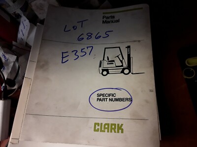 Clark E357 Parts Manual | eBay