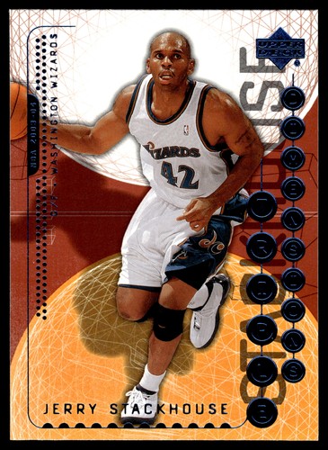 2003-04 Upper Deck Triple Dimensions #88 Jerry Stackhouse Washington ...