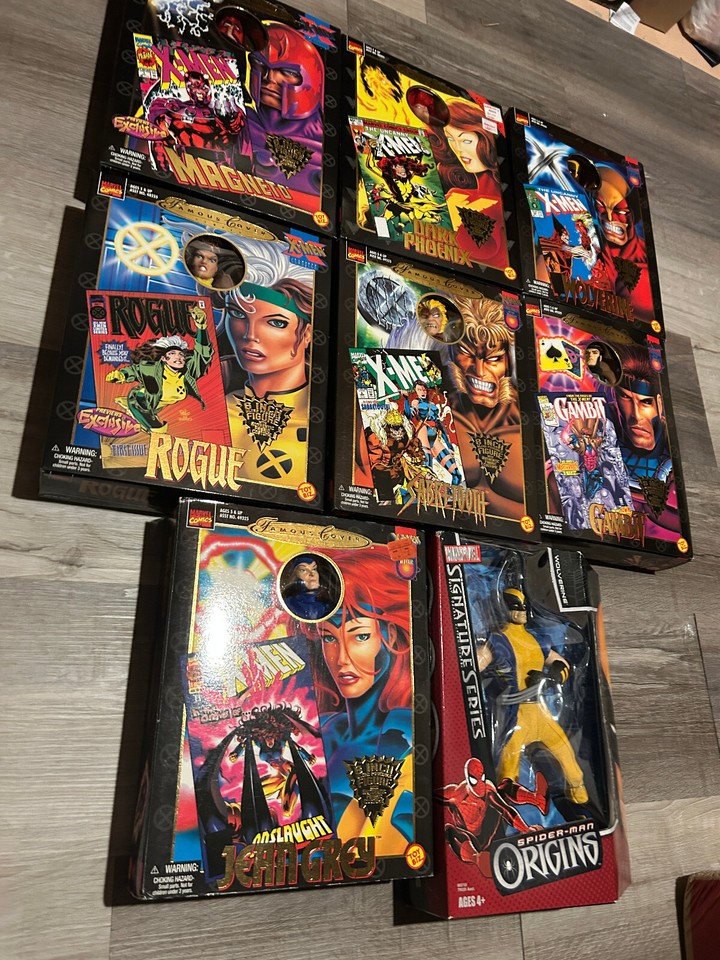 X-MEN figure lot set Wolverine magneto Rogue phoenix gambit famous ...