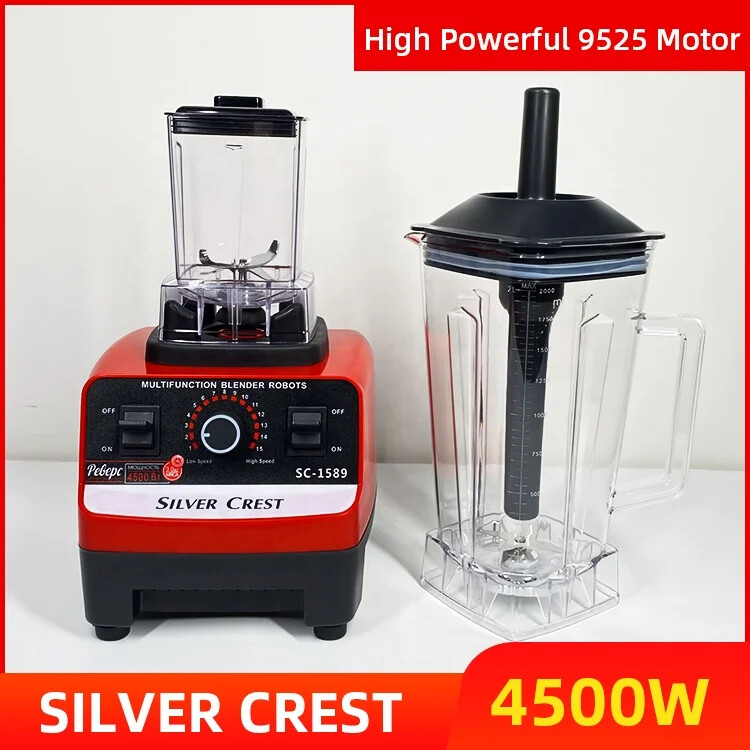 Large Capacity 4500W 2L Blender Mixer Grinder Portable Ice Smoothie ...