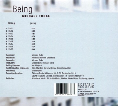 MICHAEL TORKE / AMERICAN MODERN ENSEMBLE MICHAEL TORKE: BEING NEW CD ...