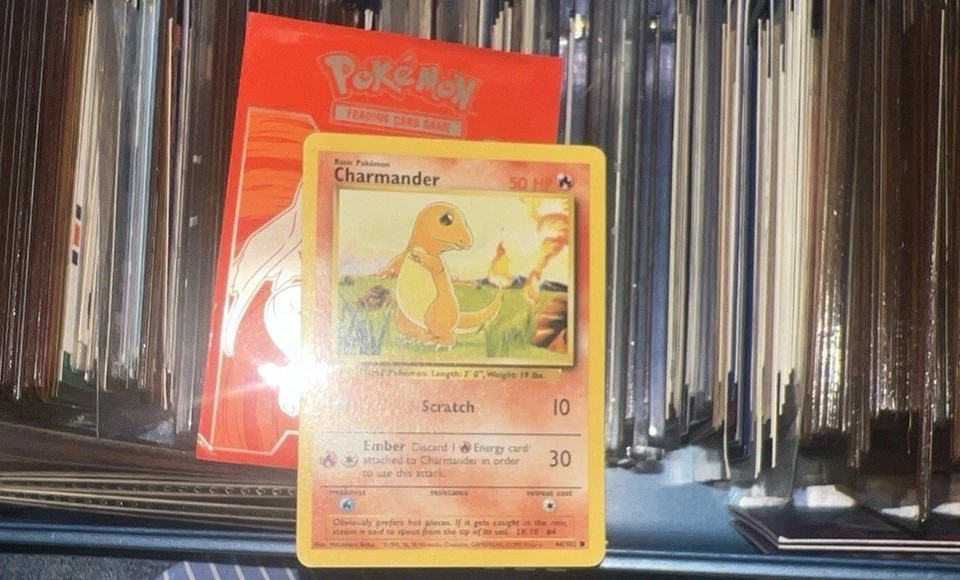 Charmander Pokemon Card 46/102 Original 1995 Base Set Super Rare | eBay