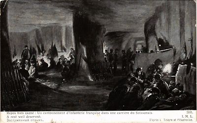 CPA Militaire, Repos bien gagne - Uncantonnement d'Infanterie francaise ...