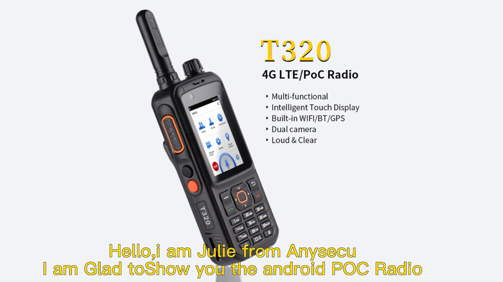 Inrico Zello T320 4G Network Radio Android 8.1 Type-C Charging WIFI ...