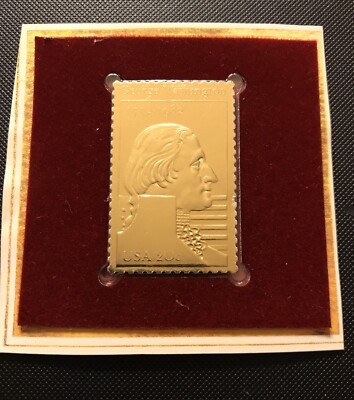 George Washington Gold Finish 20 Cent Stamp 1732-1982 | eBay