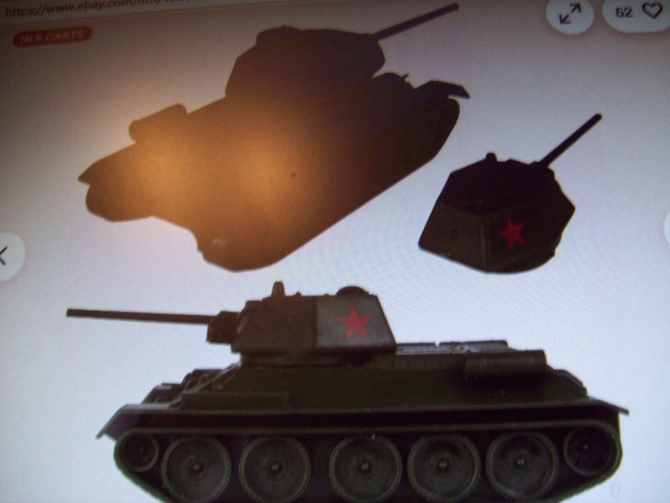 New, MIB reissue VictoryBuy/BMC [ CTS] WW2 Russian T-34 tank w/two ...