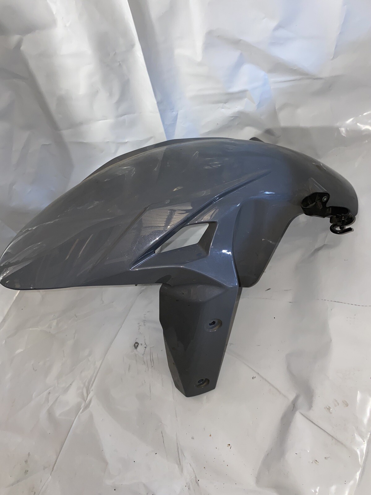 19-22 KAWASAKI ZX6R ZX636 ZX6 ZX 636 OEM Nardo Gray FRONT FENDER COWL ...