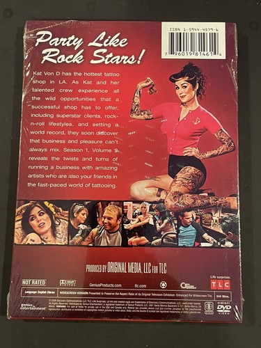 LA Ink: Season 1, Volume 2 DVD Kat Von D New Sealed TLC 3 Disc Set ...