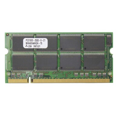 Mistubishi MH64D64AKQH-75 512MB 266MHZ DDR DDR1 Sodimm Memory Table ...