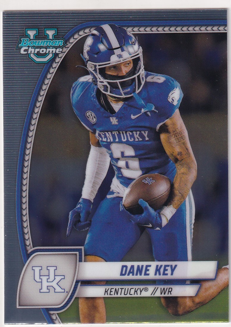 2024 BOWMAN CHROME U. RC DANE KEY KENTUCKY ROOKIE FOOTBALL - 319 | eBay