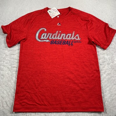 St. Louis Cardinals Shirt Mens Medium Red Baseball MLB Majestic | eBay