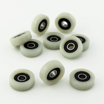 10x Porte Coulissante Rouleaux Roues de Guidage Roulettes Roulements ...