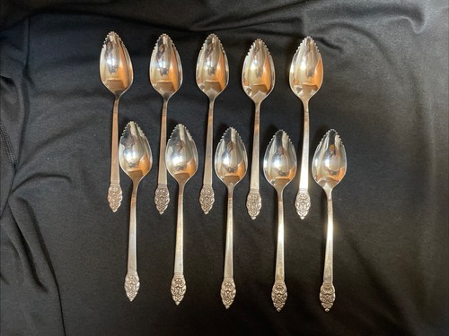 Oneida Community Stainless Vinland Grapefruit Spoons Set Of 10 | eBay