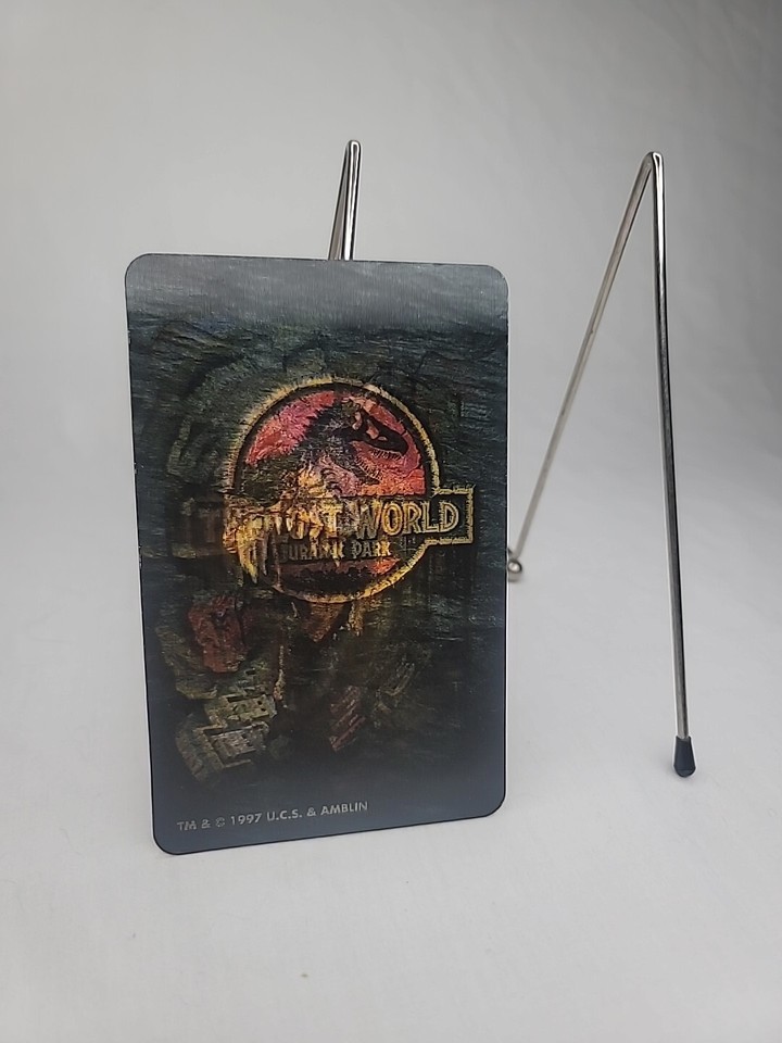 1997 Jurassic Park T-Rex Flasher Hologram Card. Transaurus Rex. Rare | eBay