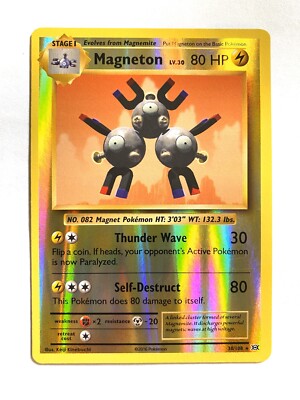 Pokemon Rare Reverse Holo Foil Magneton Card 38/108 XY Evolutions! | eBay