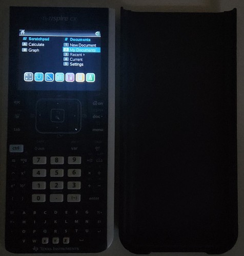 Texas Instruments TI-Nspire CX Graphing Calculator, Cover and Charging ...