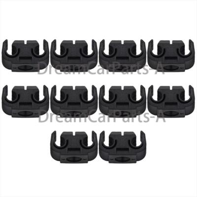 10pcs Reliable Brake Line Mounting Clips 10Pcs Black For 5mm (3/16 ...