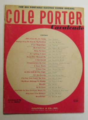 Cole Porter Cavalcade For All Portable Electric Chord Organs 1962 | eBay
