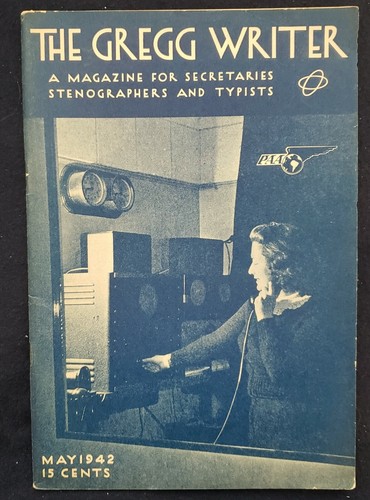The Gregg Writer Magazine for Secretaries Stenographers & Typists WWII ...