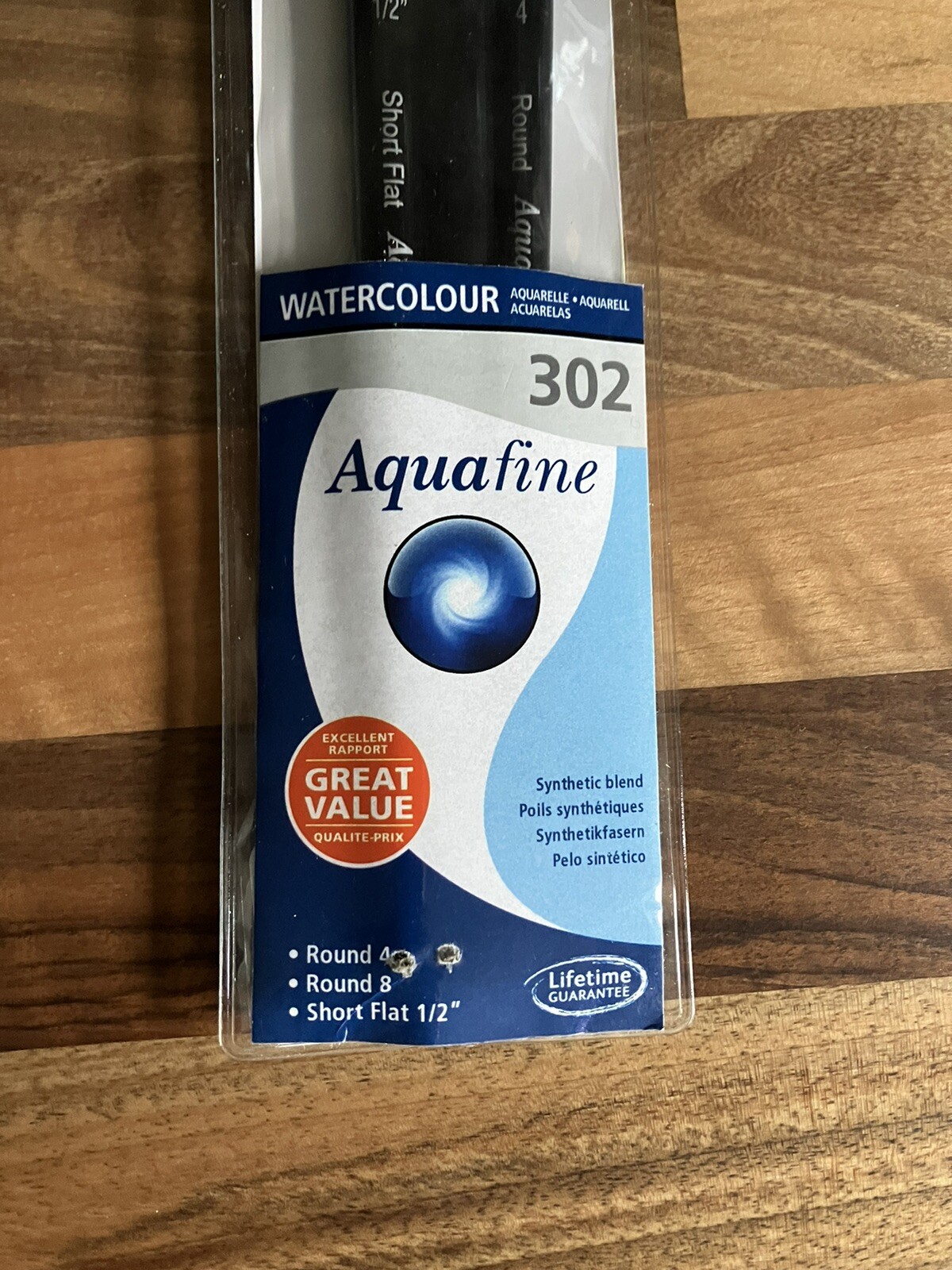 Daler Rowney Aquafine Watercolour 3 X Brush Wallet Set 302 - 1st Class ...