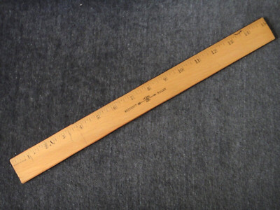 Vintage 15” Double Sided Wood Westcott Ruler with Metal Edges Made in ...