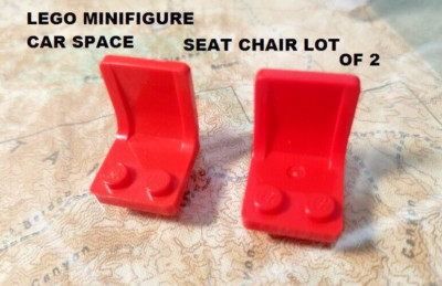 LEGO Chair Seat Red Lot of 2 Car Truck Parts Space Minifigure Furniture ...