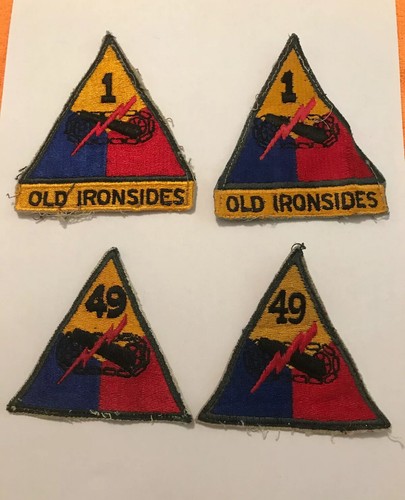 Armor Division Patches, The 49th and 1st AD, 1960's Patch Lot M-304 | eBay